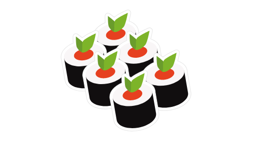 Negi Shake Maki - Hokkaido Sushi